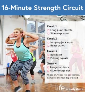 Do This 16-Minute Cardio Strength Workout Before 2016